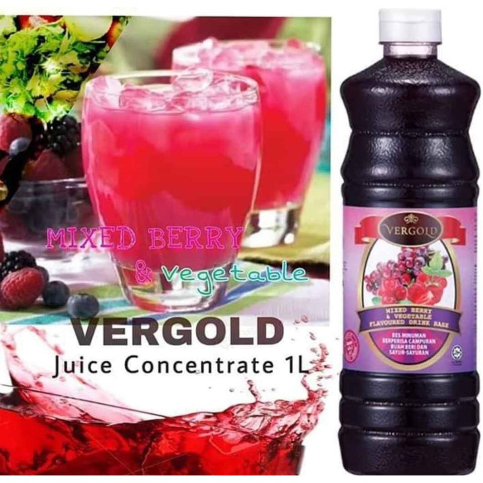 AMWAY The Vergold Juice Vergold Juice Concentrate Original Fruit ...