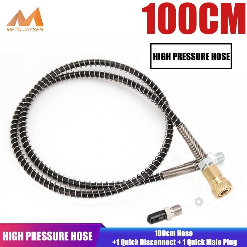 [Ready Stock & COD] M10x1 Thread 50cm 100cm High Pressure Hose HPA Tank ...