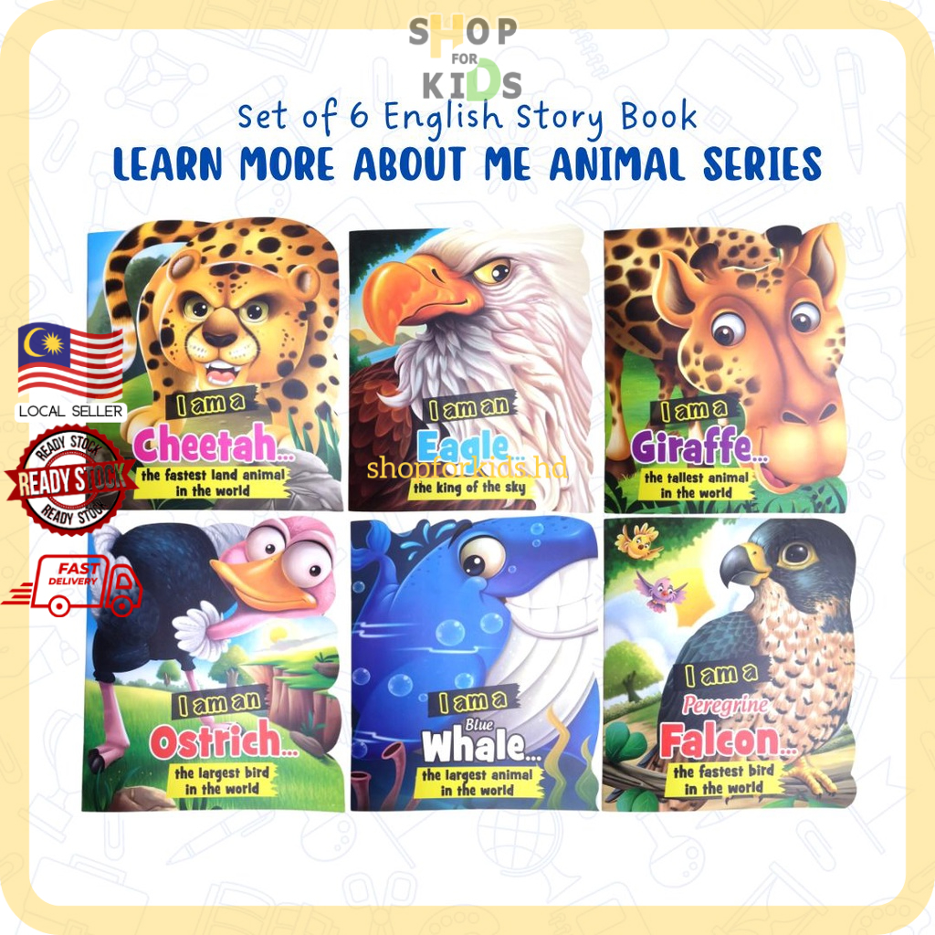 SET OF 6 LEARN MORE ABOUT ME AMAZING ANIMAL SERIES | English Story Book ...