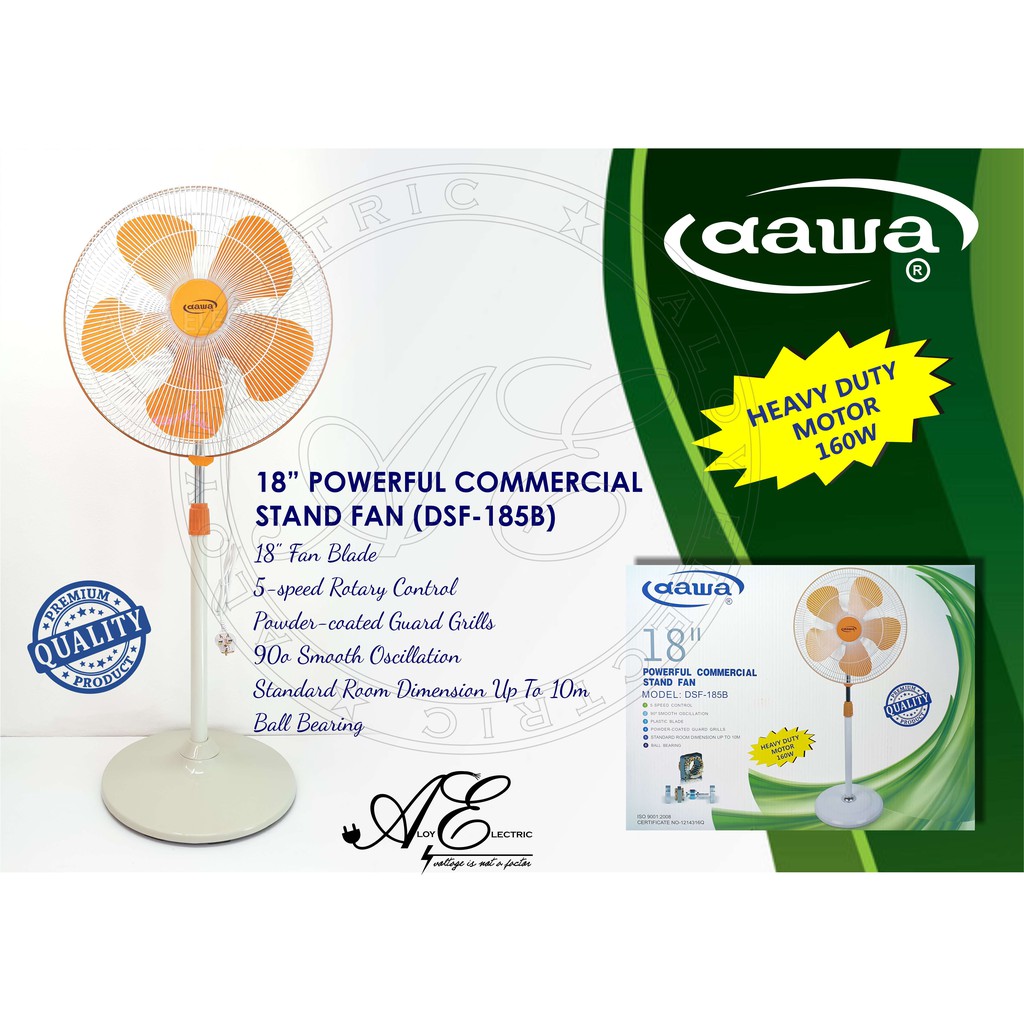 DAWA 18” POWERFUL COMMERCIAL STAND FAN (DSF-185B) | Shopee Malaysia