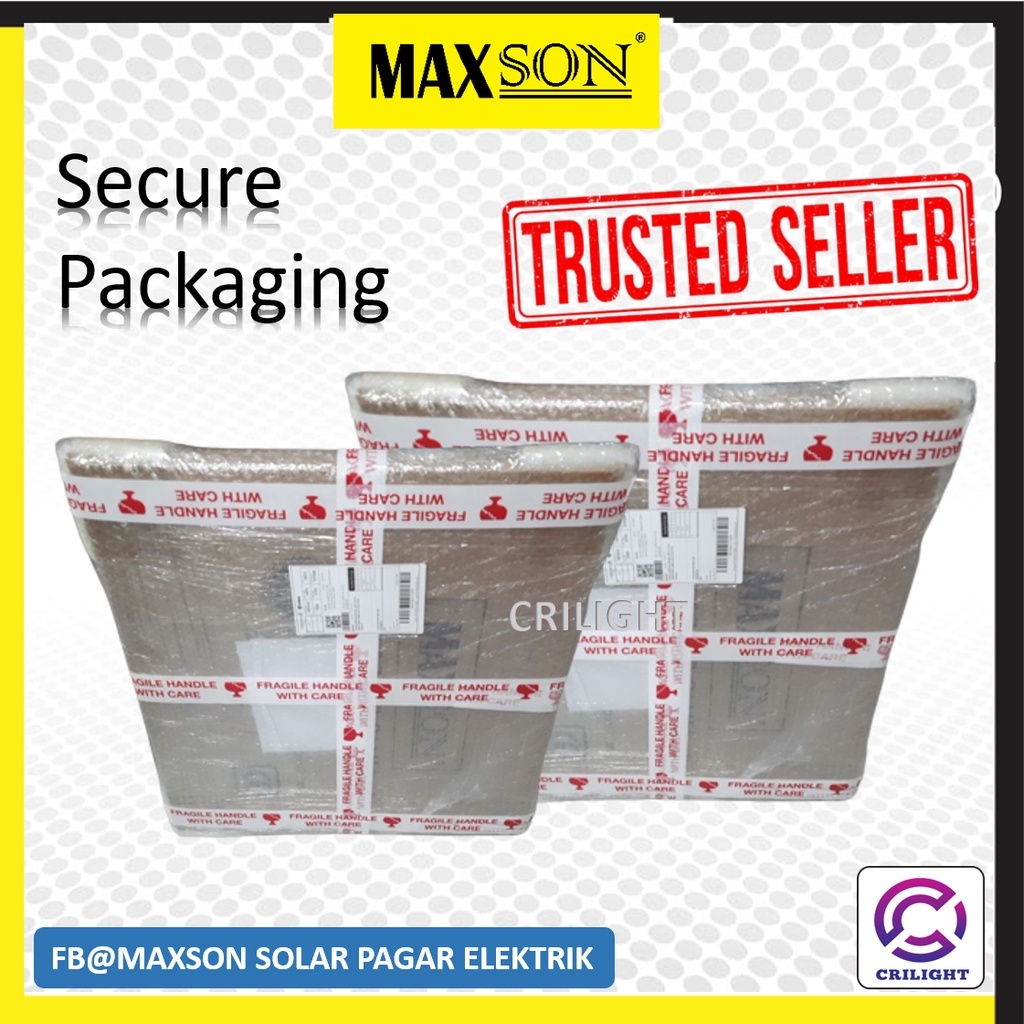Crilight MAXSON Monocystalline Type Solar Panel Sistem Solar Pagar ...