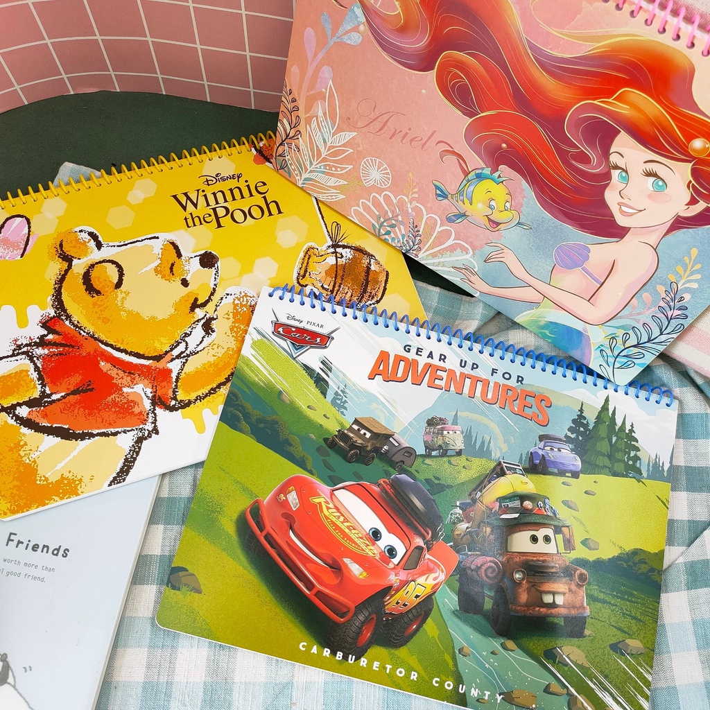 Disney 13k Picture Book Drawing Paper Winnie The Pooh Mermaid Princess ...