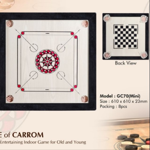 Mini Carrom Board GC70 | Shopee Malaysia
