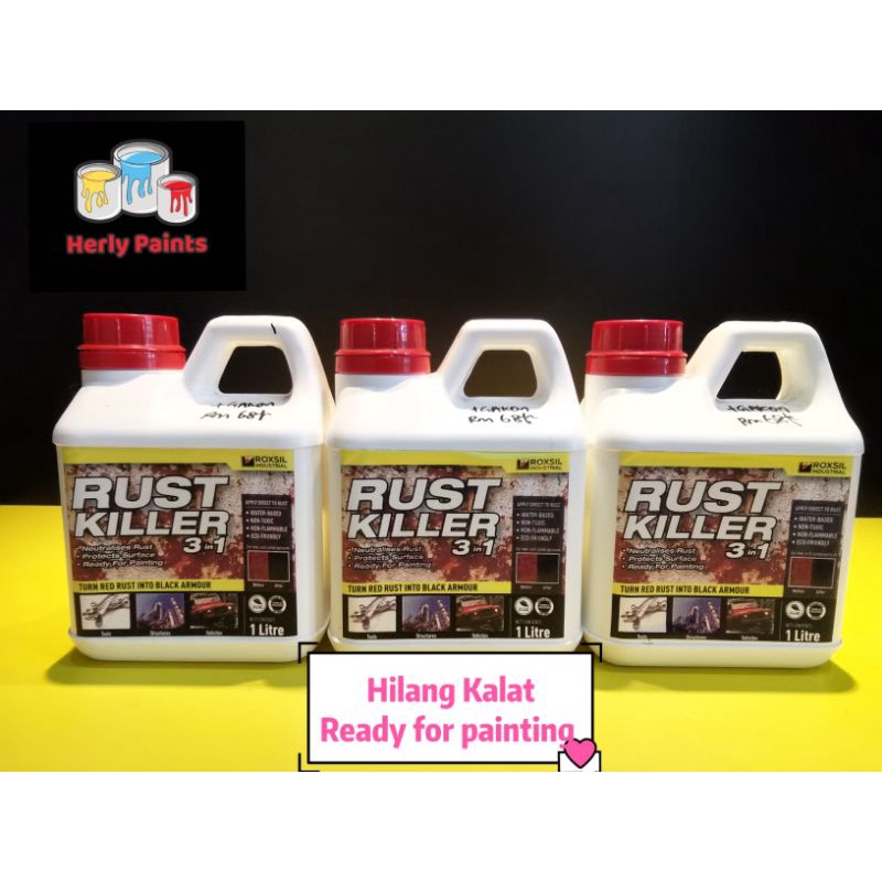 Roxsil Rust Killer 3 in 1 Hilang Kalat Dan Ready For Painting 1liter ...