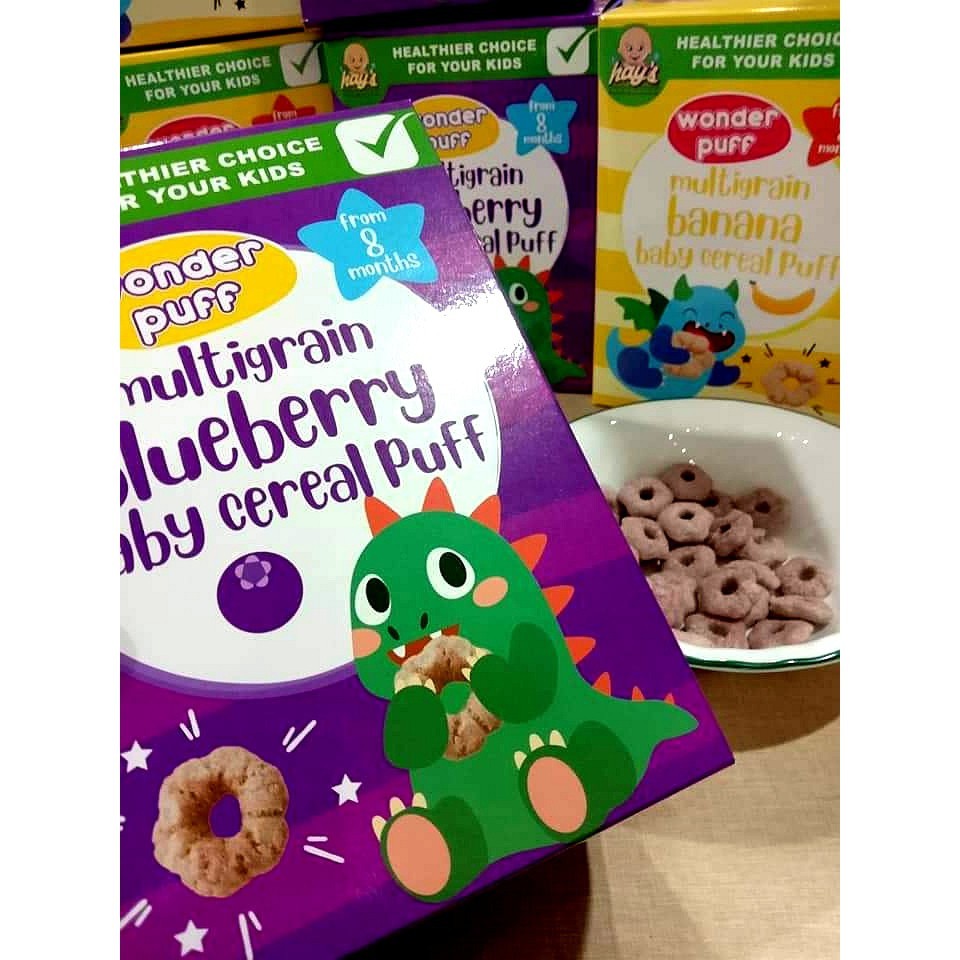 🌈AUS04🌈Hay's Multigrain Blueberry/Banana Baby Cereal Puff WonderPuff ...