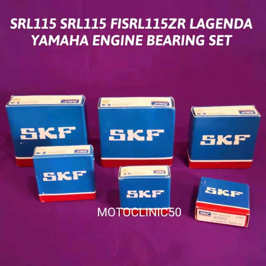 YAMAHA SRL115 SRL115 FI SRL115ZR MOTORCYCLE SKF ENGINE BEARING SET ...