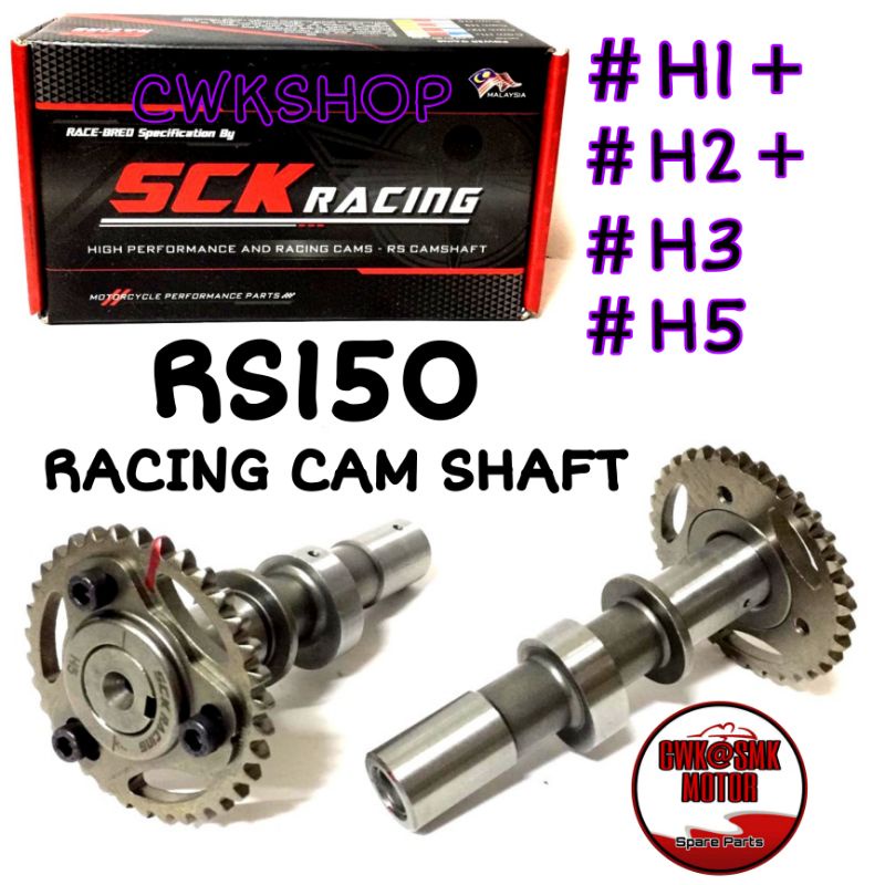 RSX150 RS150 RACING CAM SHAFT SCK RACING H57 H1 H2 H3 H5 H6 CAM RS | Shopee Malaysia