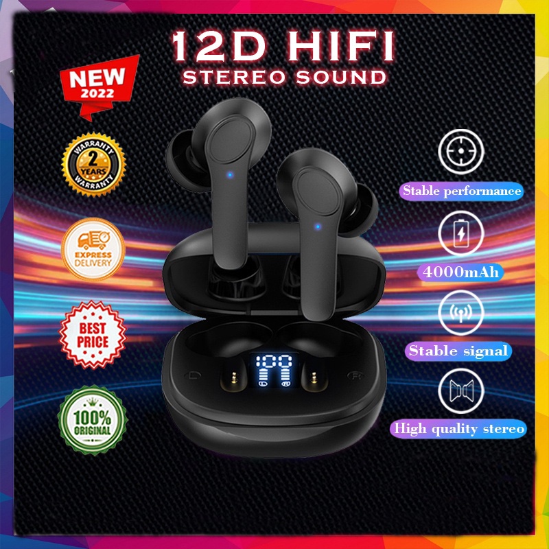 Gaming Bluetooth earbuds LB-518 Fingerprint Touch Earphone 9D Sound 5.0 ...