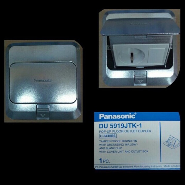 Panasonic Floor Socket Filled with Grounded Socket + Blank / Panasonic ...