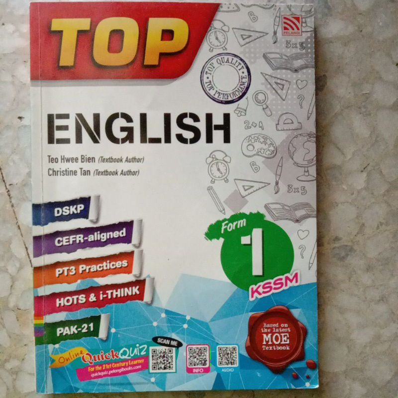 Exercise Book TOP ENGLISH KSSM Form 1 | Shopee Malaysia