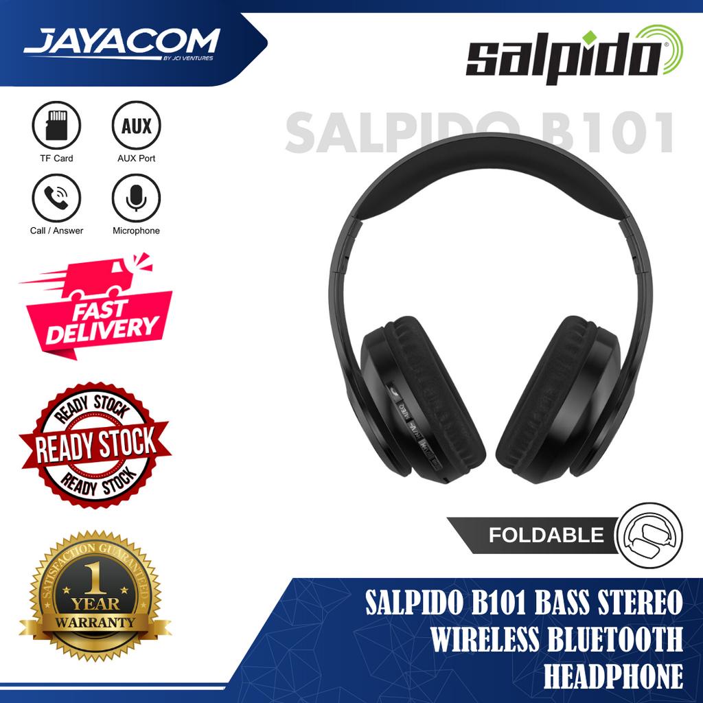Salpido B101 Bass + Stereo Wireless Bluetooth Headphone | Shopee Malaysia