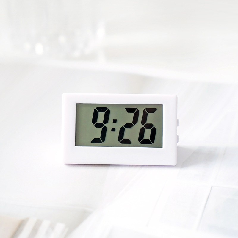 Mini LCD Clock Desktop Small Table Clock Portable Simple Digital Clock ...