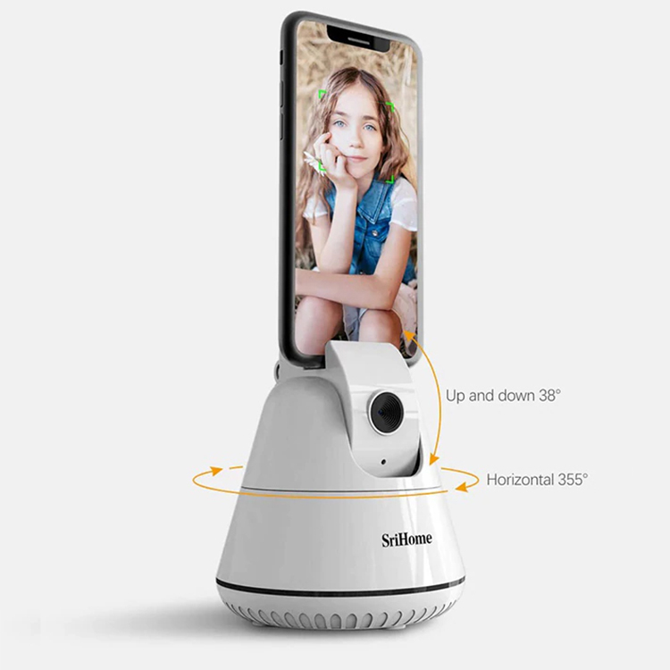 Auto Tracking Follow Selfie Phone Camera Tripod Holder With Gimbal 360 ...