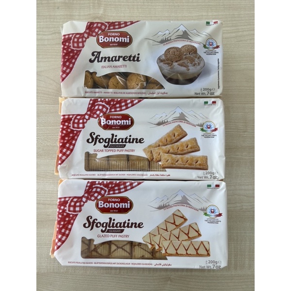 FORNO BONOMI # ITALY BISCUIT#SUGAR TOPPER PUFF PASTRY/ GLAZED PUFF ...