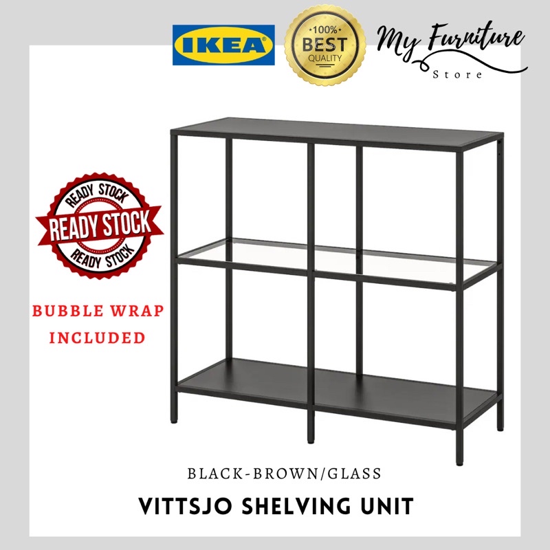 IKEA Vittsjo Shelving Unit 100x93cm | Unit Rak Home Office Bedroom ...