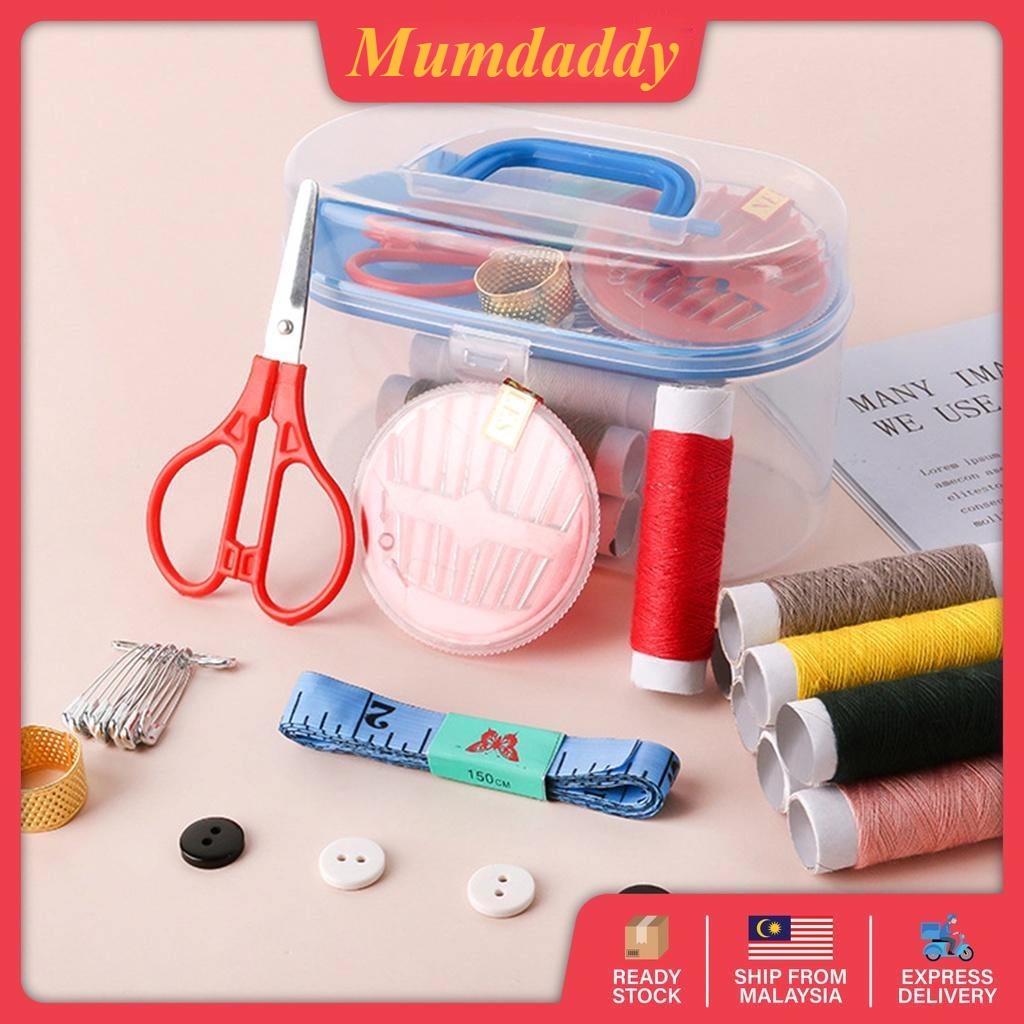 Mumdaddy Multifunction Portable Sewing Kit Thread Needle Set (Random ...