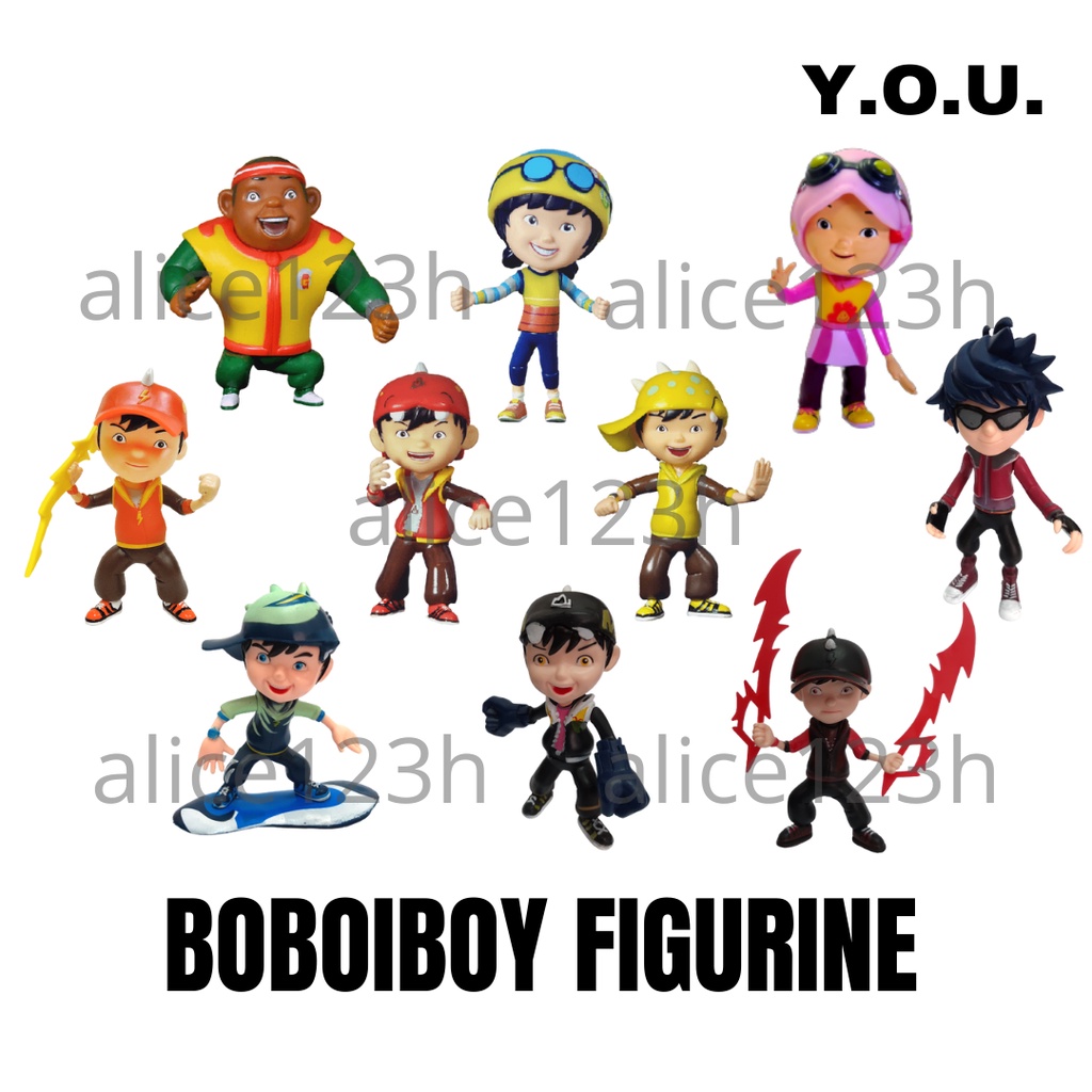 Boboiboy Action Figurine Toys Boboiboy Tanah Boboiboy Angin Ying Gopal ...