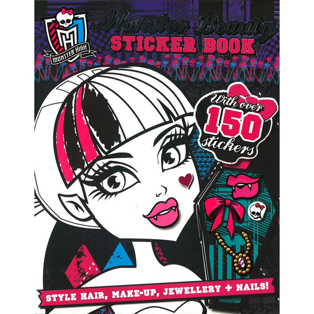 (BBW) Monster High Monster Beauty Sticker Book : With Over 150 Stickers ...