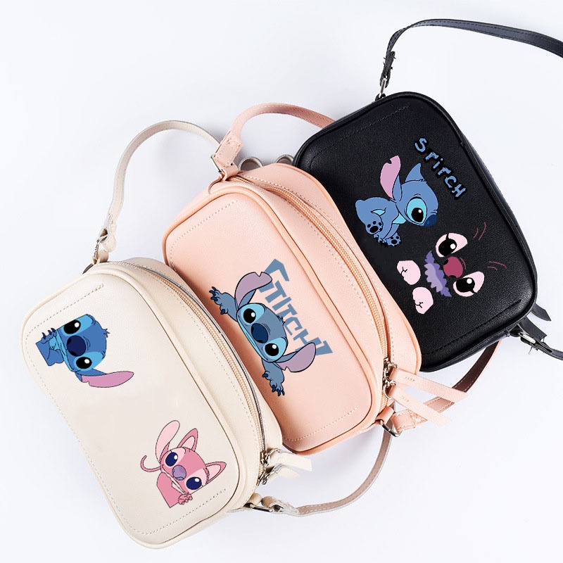 Fashion Women Girls Shoulder Bag Cute Cartoon Stitch Bag Camera Bag ...