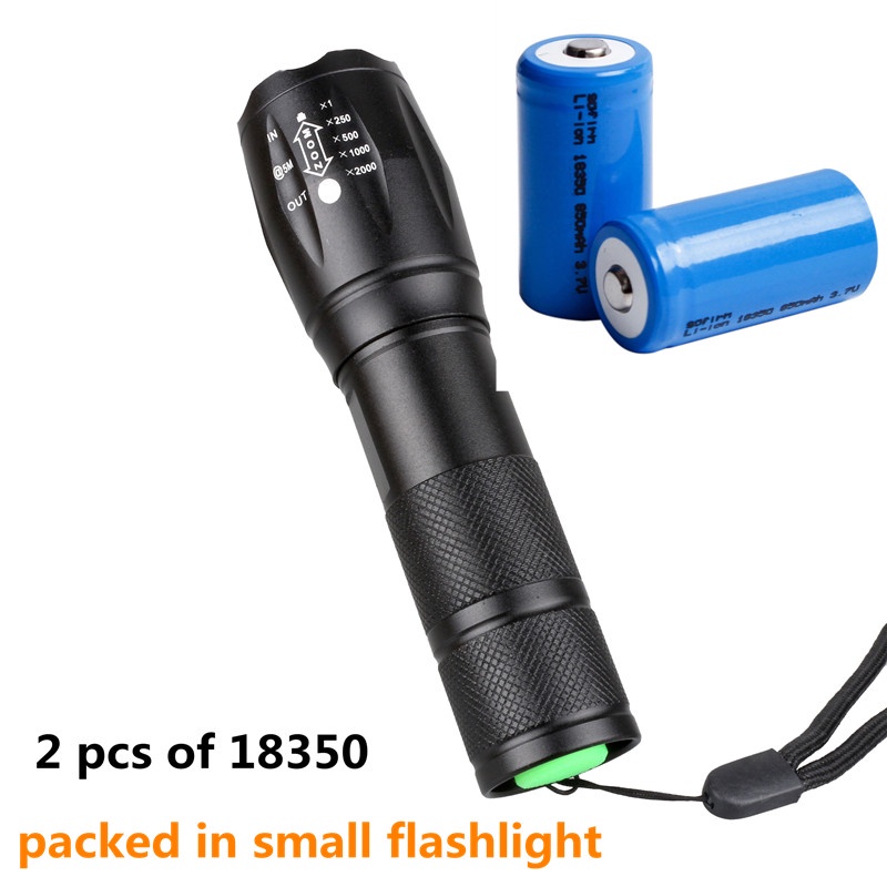 SOfirn Mini Zoomable Flashlight Insert 18350 850mAh Battery (2 Pcs ...