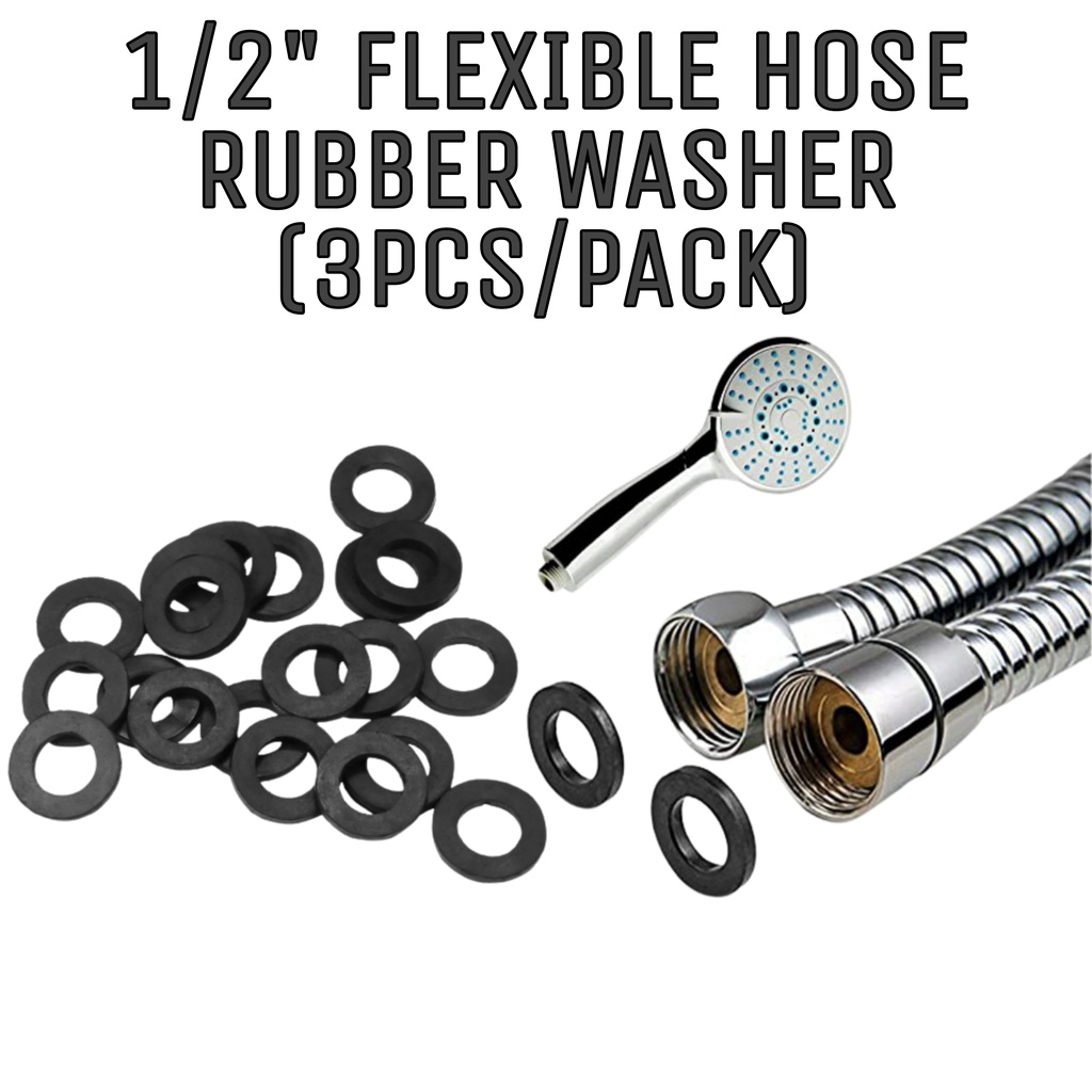 1/2" Flexible Hose Rubber Washer / Water Meter Washer | Shopee Malaysia