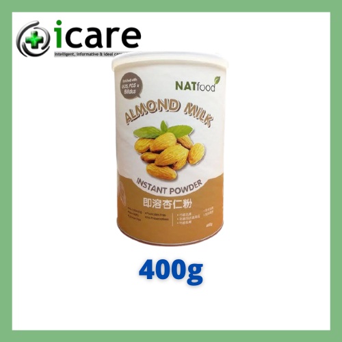 NATFOOD ALMOND MILK INSTANT POWDER 400G ( EXP DATE : 04/2027 ) | Shopee ...