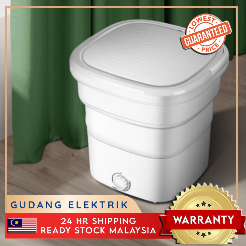 Portable Foldable Collapsible Washing Machine Clothes Shoes Travel Mini ...
