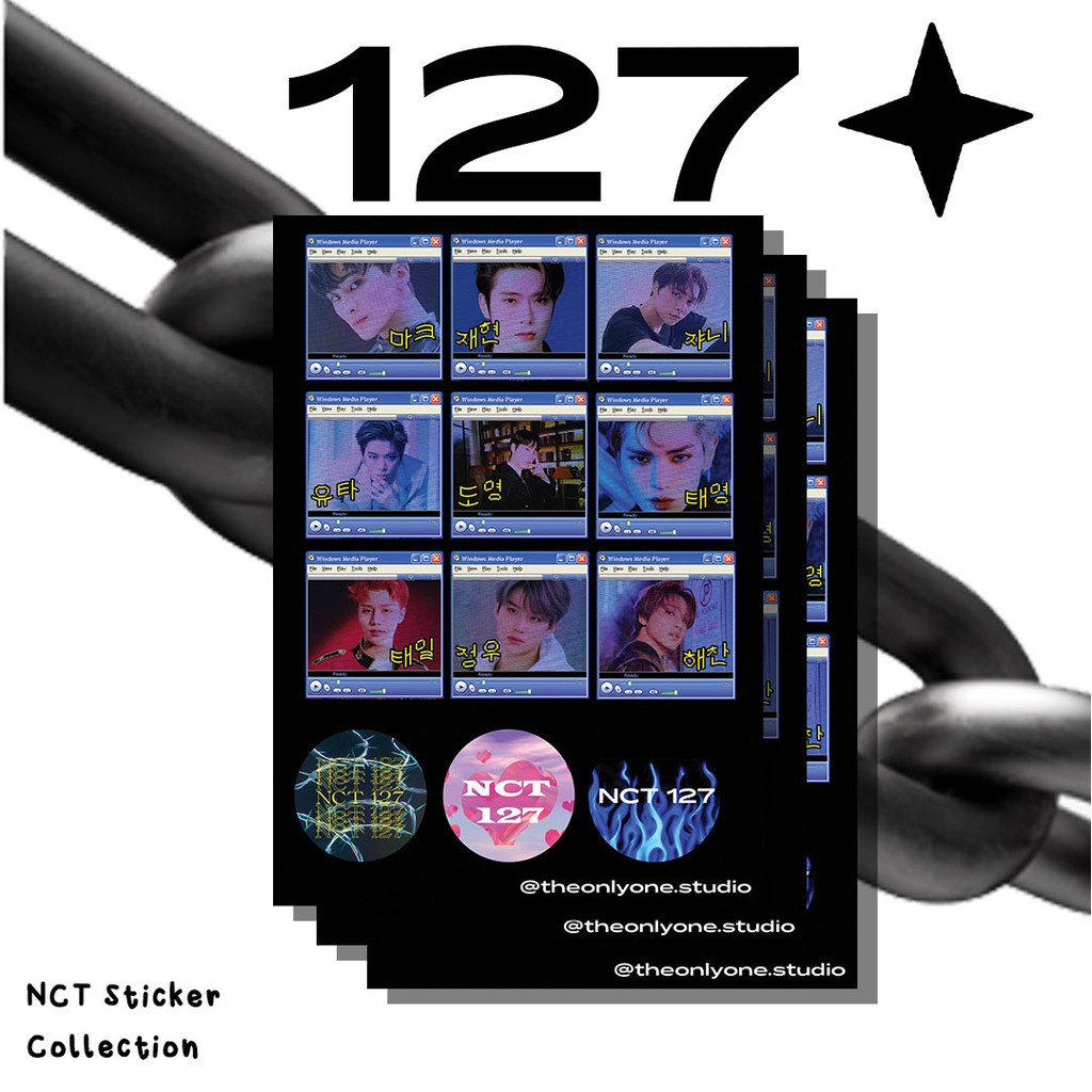 NCT Fanmade Sticker by The Only One Studio ( NCT 127 edition ) | Shopee ...