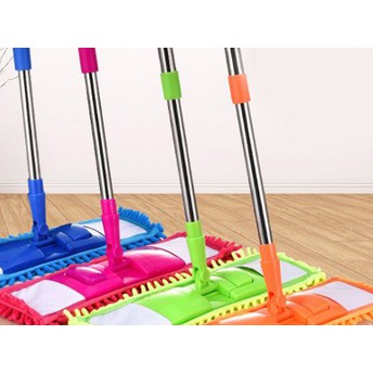 Magic Microfiber Noodle Dust Mop Telescoping Pole Floor Easy Clean ...