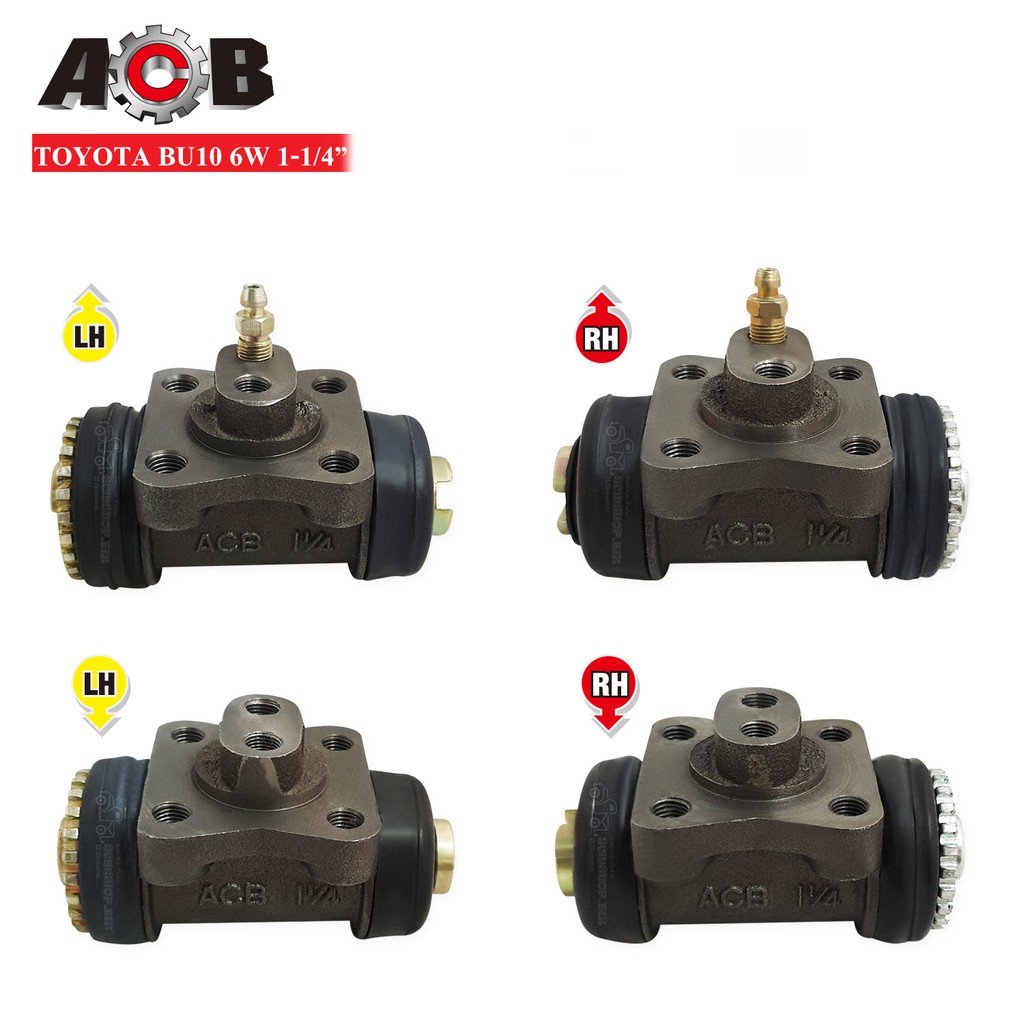 ACB Rear Brake Cylinder TOYOTA BU10 6 Wheels 1-1/4 Inch LH-RH Left ...