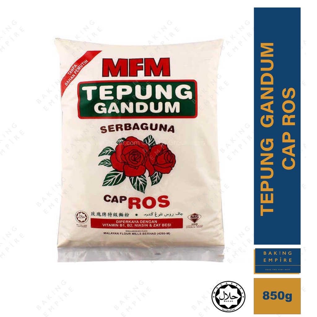 Tepung Gandum Cap Ros / Multipurpose Flour 850gm | Shopee Malaysia