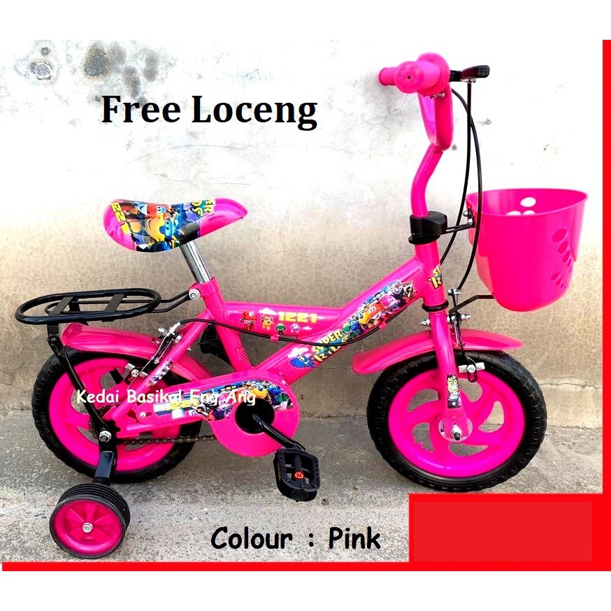 Kid bicycle Basikal size 12" economy dengan pelbagai warna | Shopee ...