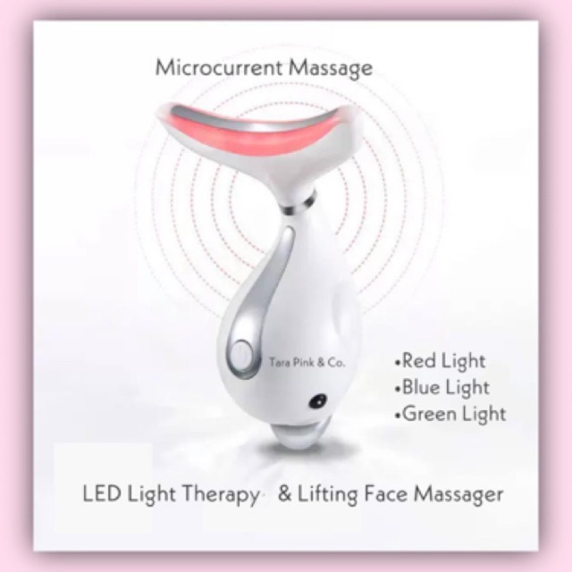 READY STOCK LED Light Therapy + Lifting Face Massager (RECHARGEABLE ...