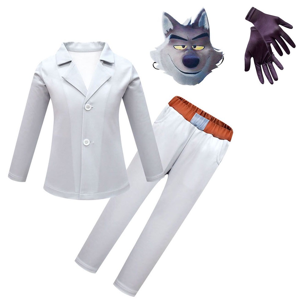 The Bad Guys Uniform Outfits Cosplay Costume Mr Wolf Party Shirt Dress ...