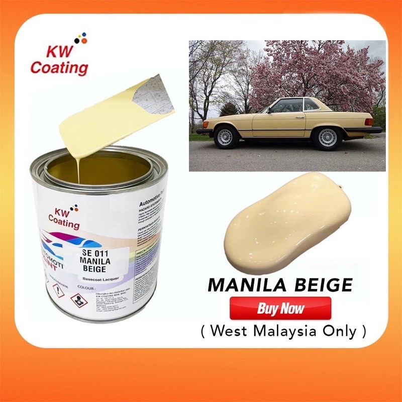 KW 2k Paint Se011 Manila Beige Cat Kereta Manila Beige Cat Kereta 2k ...