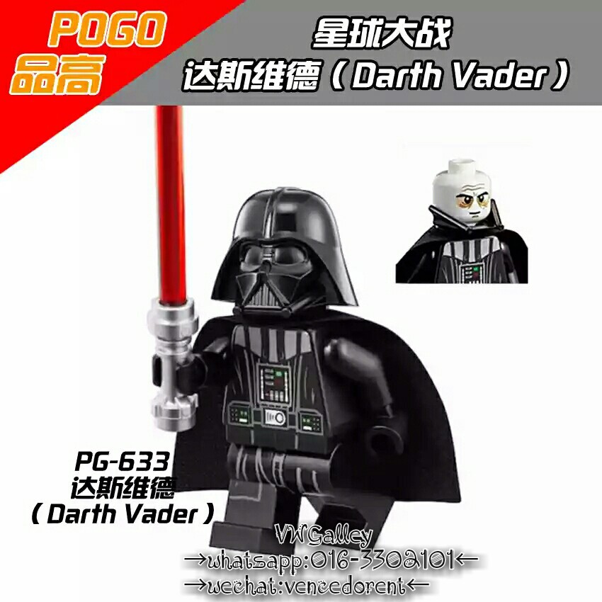 Legos Compatible Pogo PG 633 Darth Vader Minifigure | Shopee Malaysia