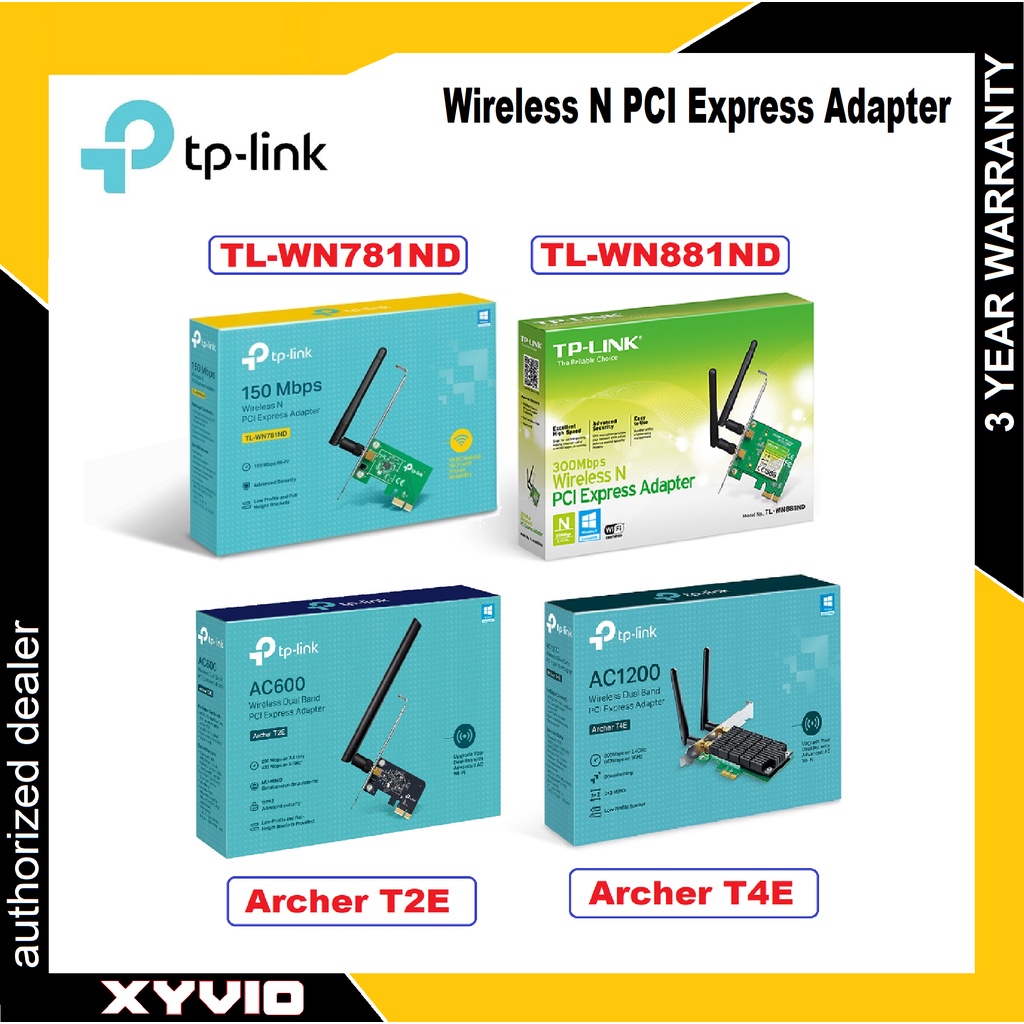 TP-LINK TL-WN781ND / TL-WN881ND & Archer T2E / T4E / T5E Wi-Fi 6 ...