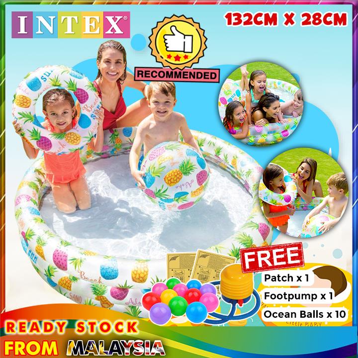INTEX 59469 / 59460 Printed Inflatable Pool Ocean Ball Pool Baby ...