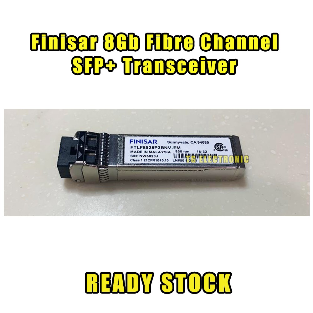 Finisar SFP+ 8GB Fibre Optic Transmitters Transceivers 8G Fibre Channel ...