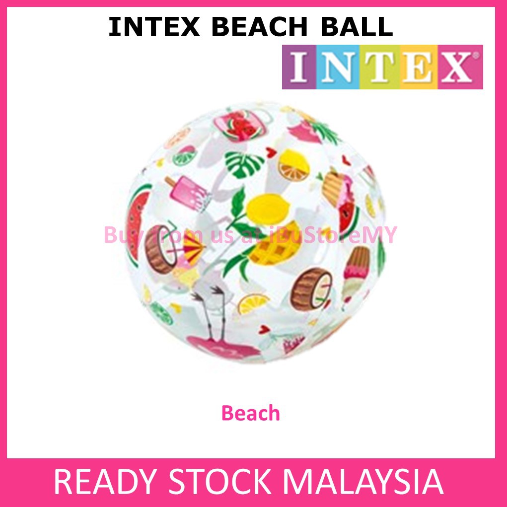 INTEX 51CM Beach Play Ball Kids Adult 59040 Beach Inflatable Ball Pool ...