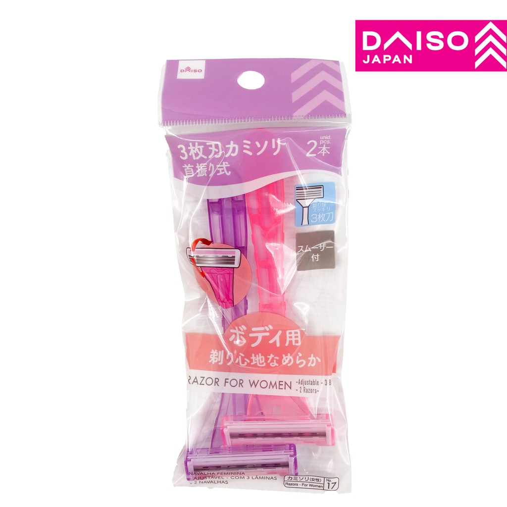 DAISO Razor For Women ( Adjustable - 3 blades ) | Shopee Malaysia