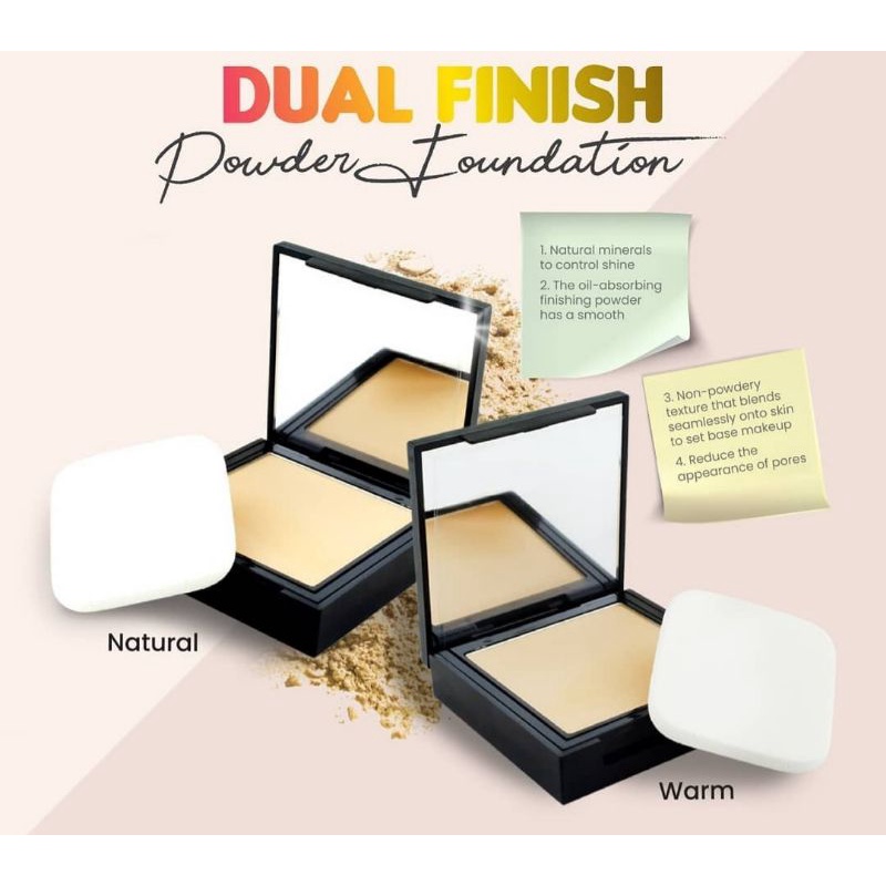 DUAL FINISH POWDER FOUNDATION(Vie Cosmetics 💯Original | Shopee Malaysia