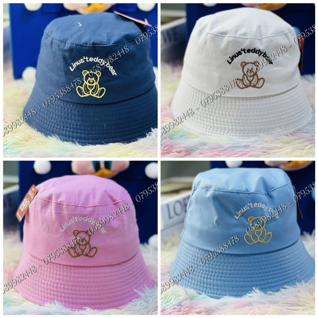 Korean ULZZANG Style Bear Embroidery BUCKET Hat (Fashion PHU KIEN STORE ...