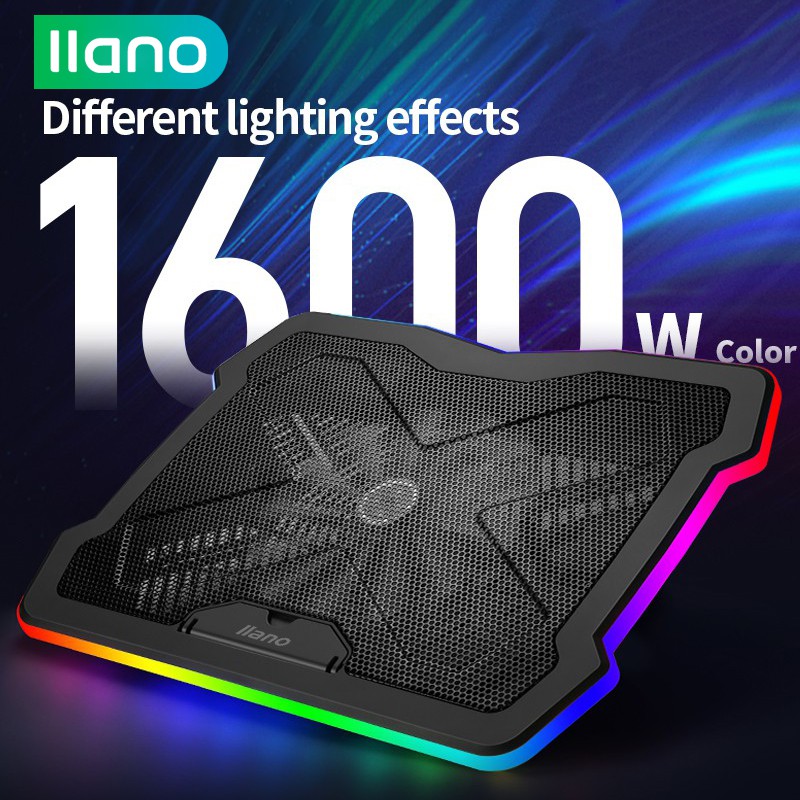 llano Gaming Laptop Cooler Fan RGB lighting Full Surround Powerful ...
