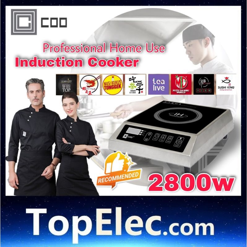 【Professional Heavy Duty】 CK-280 Commercial Induction Cooker 2800W COO ...
