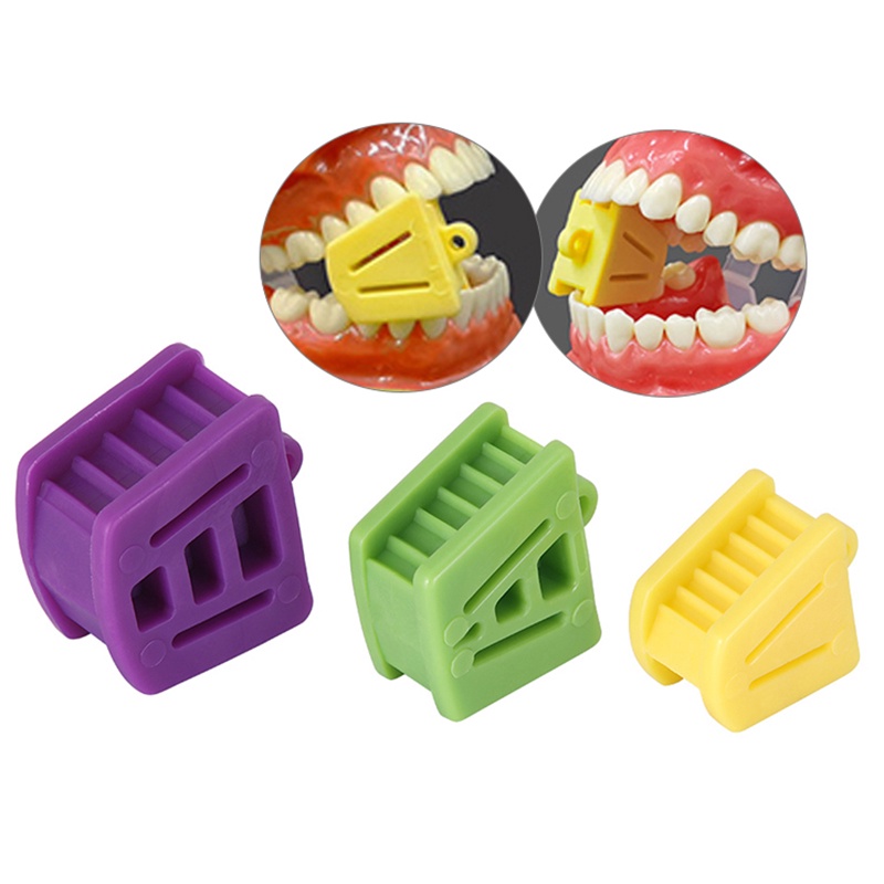 3Sizes Dental Occlusal Pad Rubber Bite Opener Blocks Mouth Prop Large ...