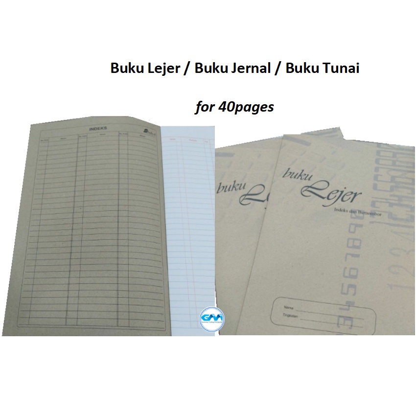 F4 Buku Jernal / Buku Lejar/ Buku Tunai | Bookkeeping | Account Book ...