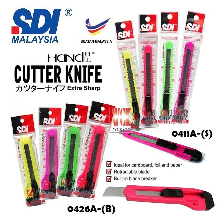 SDI CUTTER KNIFE ( SMALL 9mm / LARGE 18mm ) | Shopee Malaysia