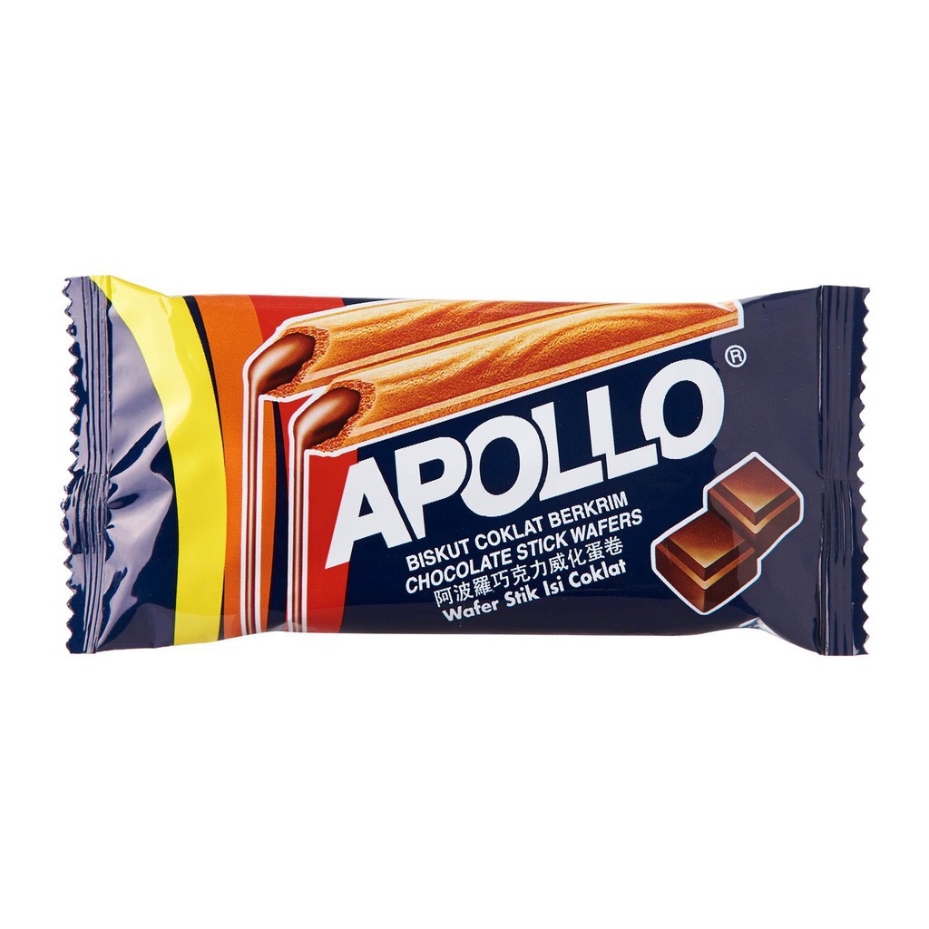 Apollo Stick Wafer Chocolate 11g x 12packs | Shopee Malaysia