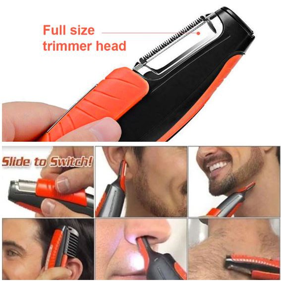 Electric Shaver 6 in 1 Men Hair Trimmer Multi-function Portable Shaving ...